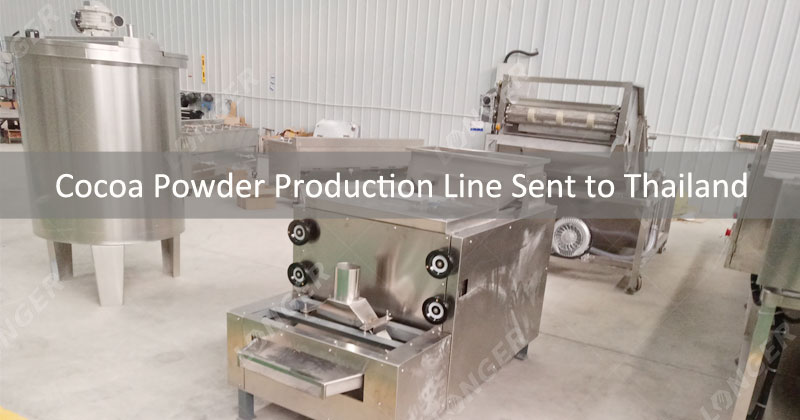 100 kg/h Cocoa Powder Production Line Sent to Thailand